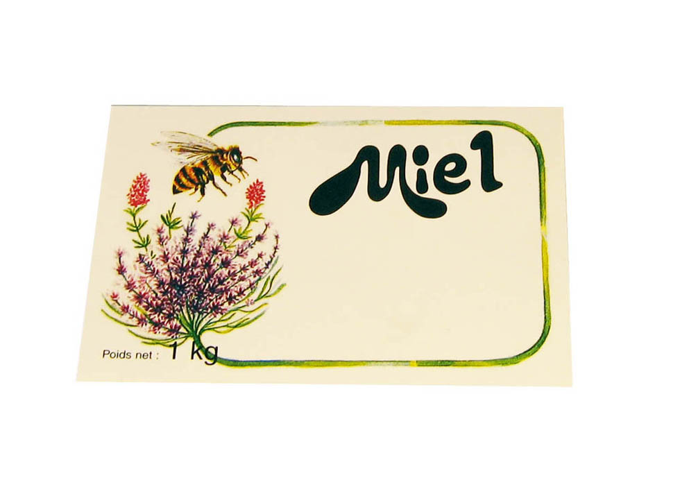 ETIQUETTE FLEURS ET ABEILLE KG LOT DE 100 - Les étiquettes