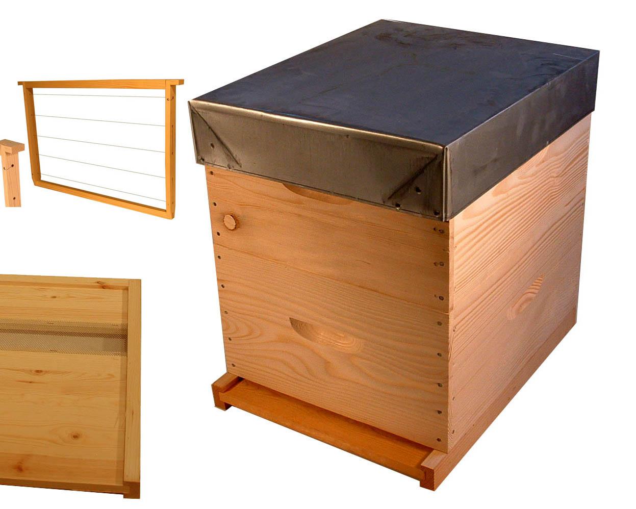 Ruche DADANT 10 cadres éco plancher aéré